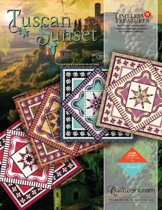 Tuscan Sunset Quiltworx Quilting Pattern – Papers & Thread Quilting